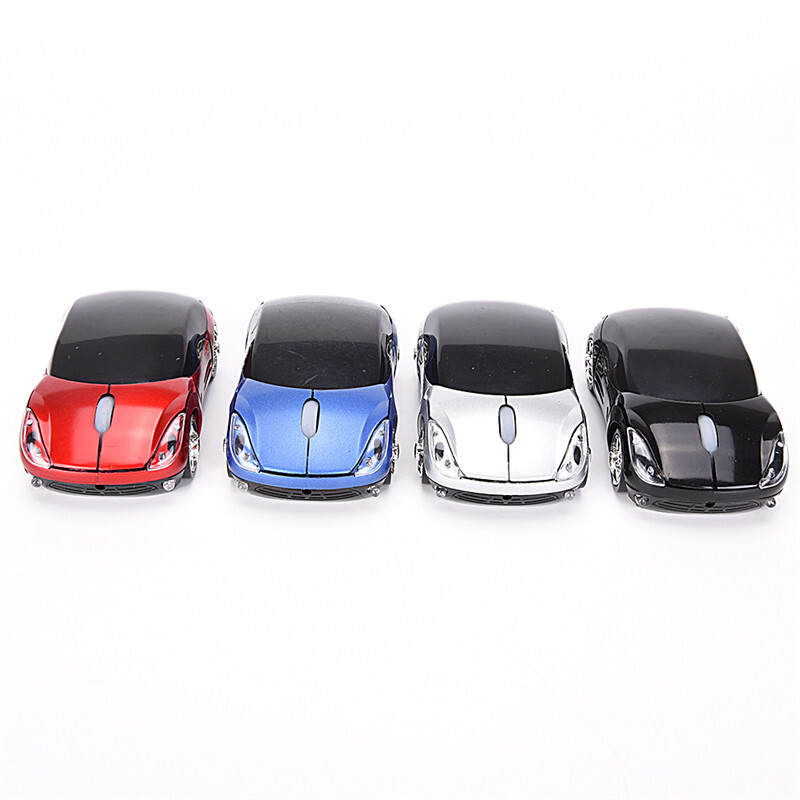 Car Model Wireless Optical Mouse Ferrari Shaped Mause Game 1600DPI for ...