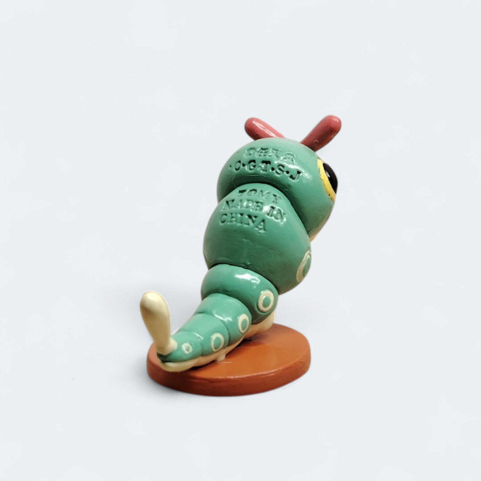 TOMY Pokemon CATERPIE 1.5" Mini Figure CGTSJ Nintendo Vintage Toy ...