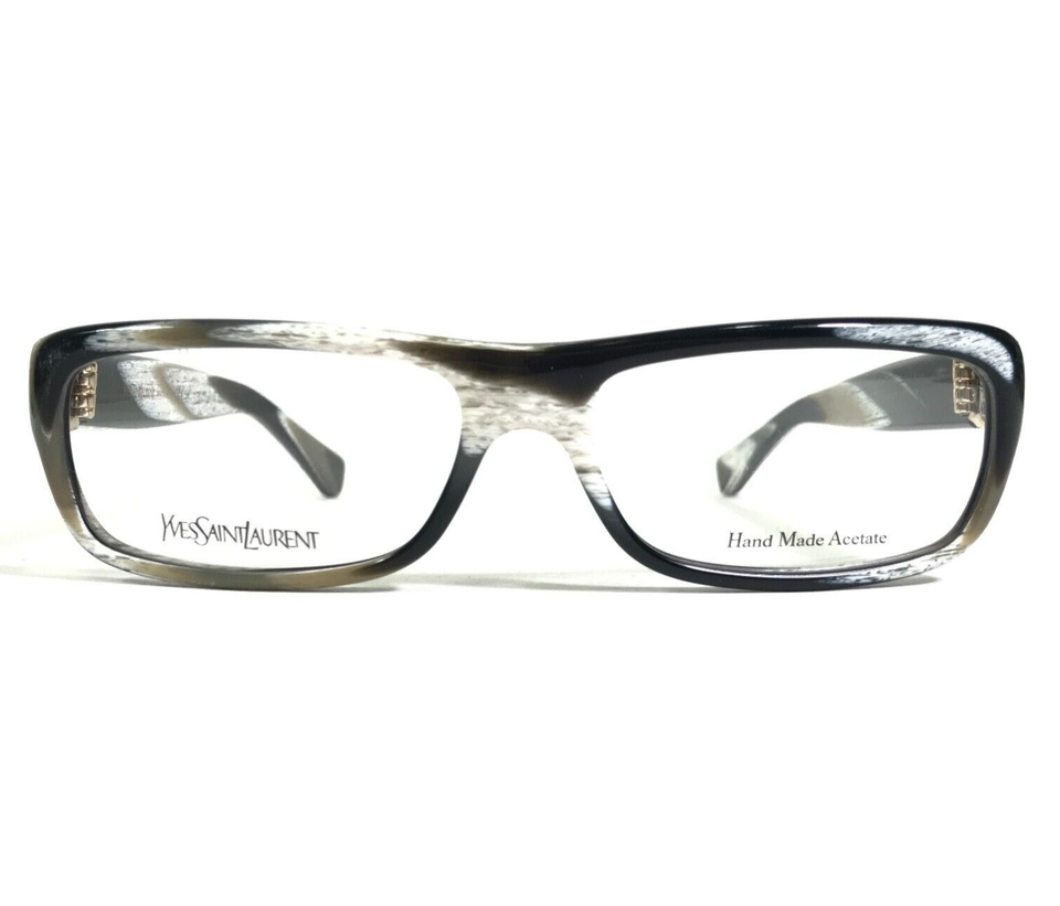 Yves Saint Laurent Eyeglasses Frames YSL2312 5MY Black White Brown 54 ...
