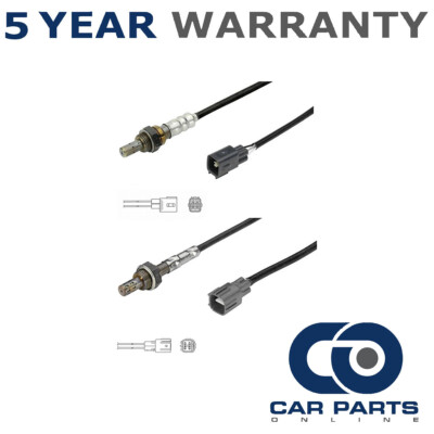 2x Lambda Oxygen Sensors Front + Rear CPO Fits Toyota Celica Yaris ...