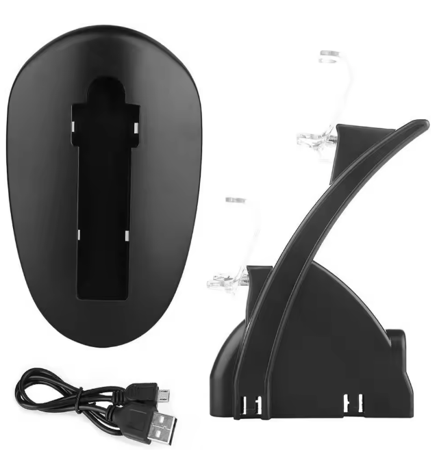 Controller Charger Dock LED Dual USB PS4 Charging Stand Station Cradle ...