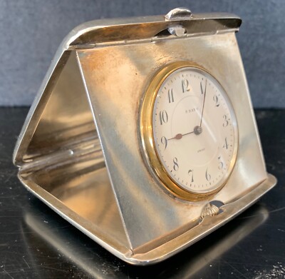 NICE EARLY 20TH C. STERLING SILVER 8 DAY SWISS RAMA TRAVEL POCKET WATCH ...