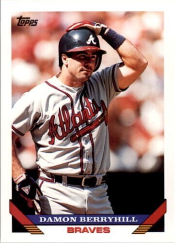 1993 Topps Atlanta Braves Baseball Card #306 Damon Berryhill | eBay