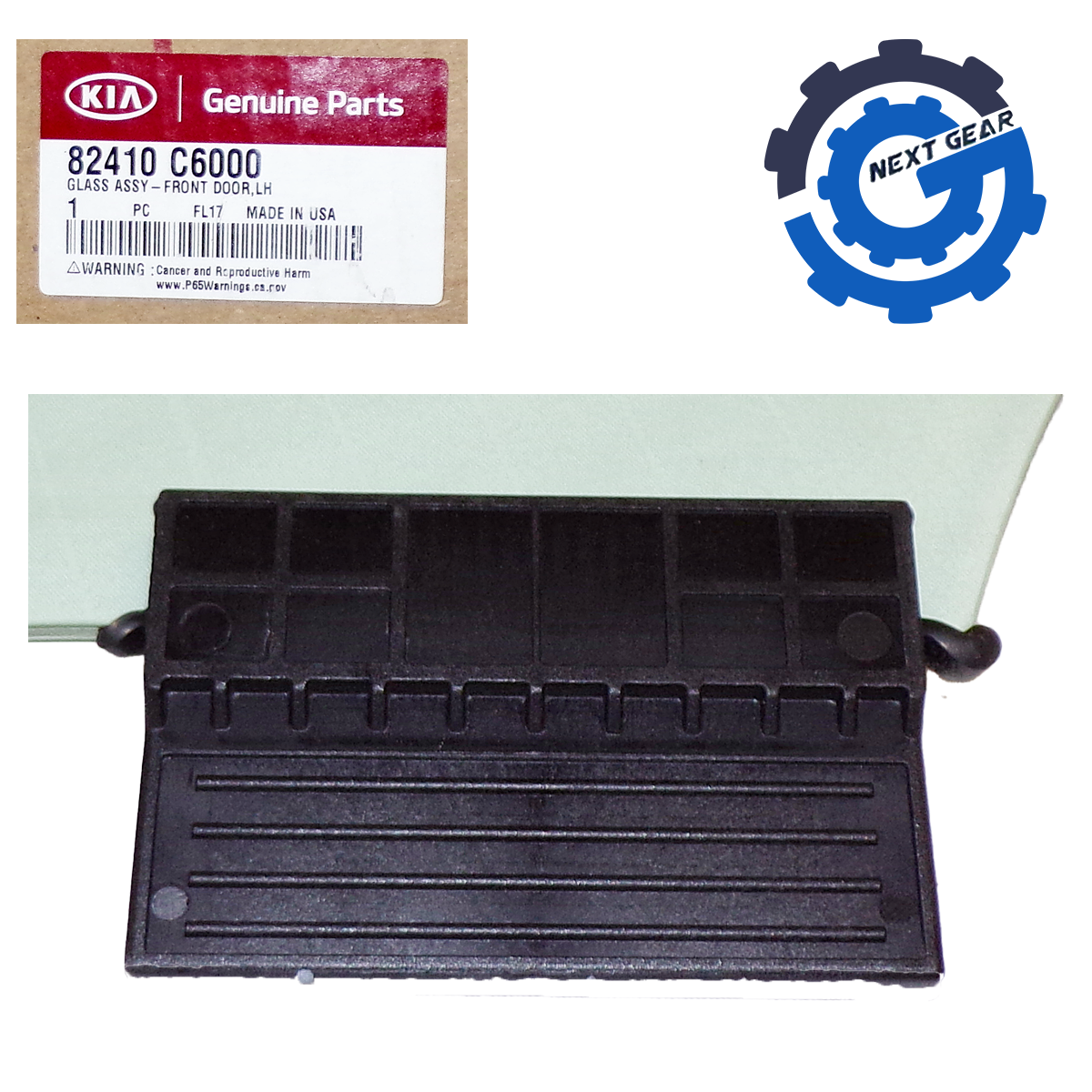 New OEM Kia Front Left Door Green Tint Glass Window 2016-20 Sorento ...