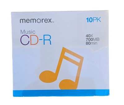 CD-R 10 Pack Memorex Music 40X NEW | eBay