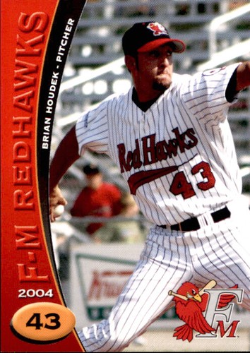 2004 Fargo-Moorhead Redhawks #13 Brian Houdek Dyer Indiana IN Baseball ...