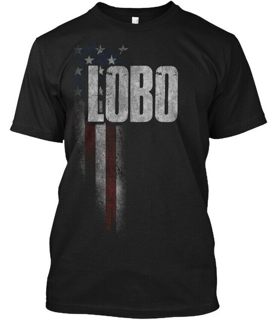 Great gift Lobo Family American Flag Tee T-Shirt Made in the USA Size S ...
