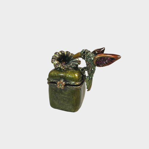 Jay Strongwater Hand Painted Trinket Box Decoration Enameled Mini ...