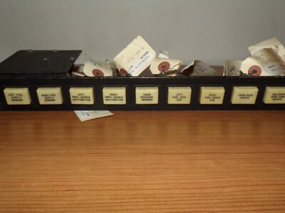 Piper Navajo Aircraft Fuel Panel with Annunciators | eBay
