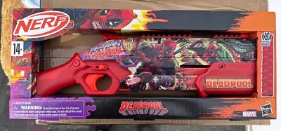 Nerf Marvel Deadpool Blaster with 16 Rival Accu Rounds for Teens 14 and ...