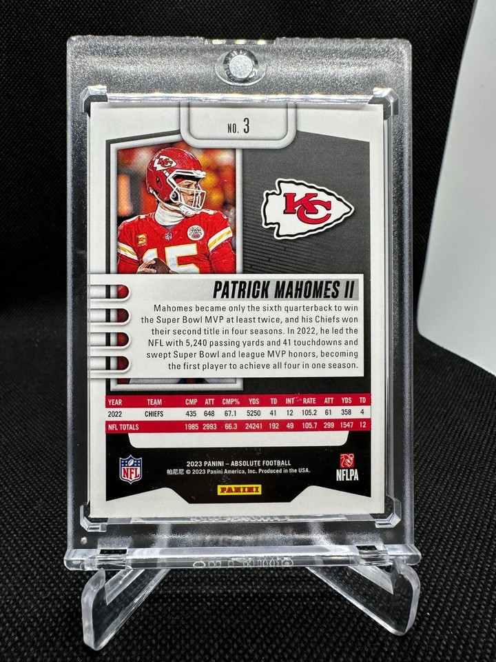 PATRICK MAHOMES 2023 Absolute Base #3 | eBay