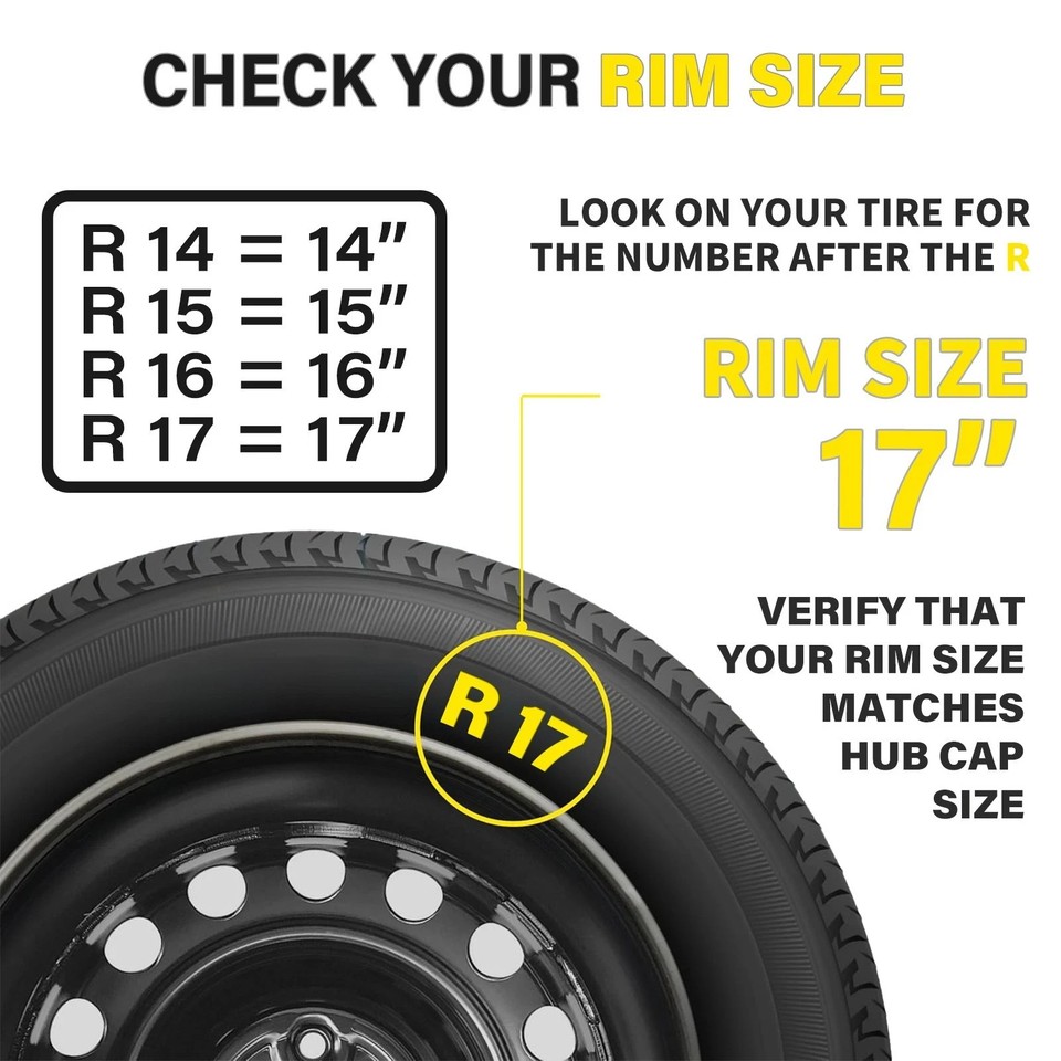 4PCS 17 inch Hubcaps for Iron Rim Wheel Hub Caps Knife Wheel Cover for ...