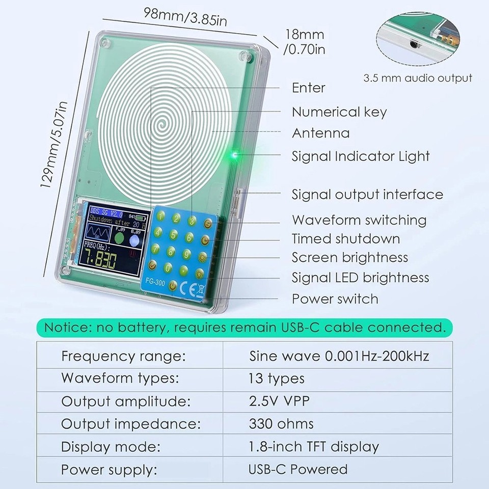 Sine Wave Generator Adjustable Frequency Control Acoustic Frequency ...