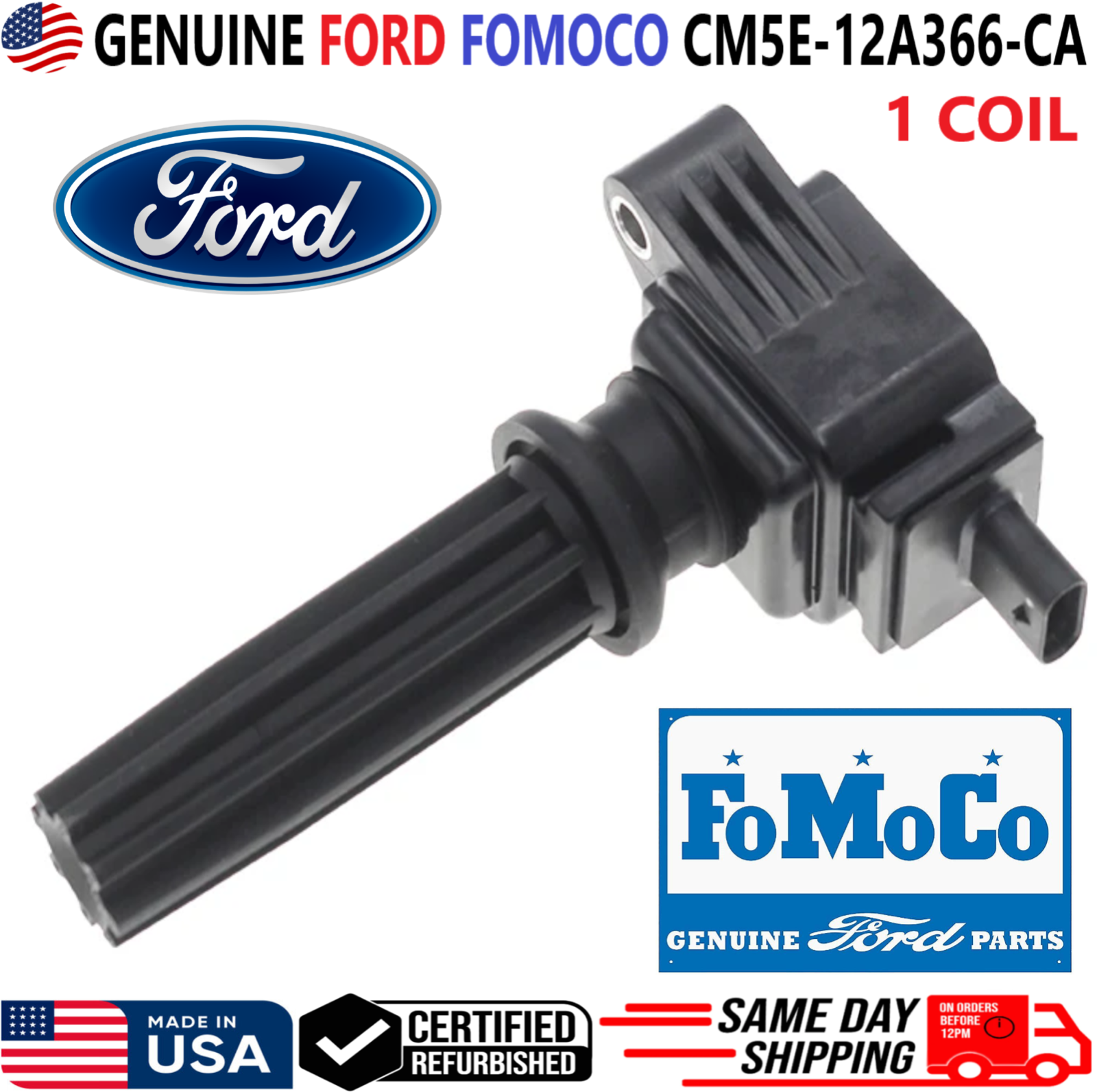 OEM GENUINE FORD FOMOCO x1 Ignition Coil For 2012-2017 Ford, CM5E ...