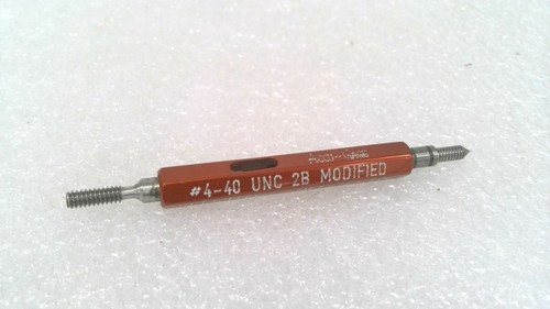 ACCU-GAGE, 4-40 UNC 2B MOD, ACME THREAD PLUG GAGE, GO-PD.0968, NOGOPD ...