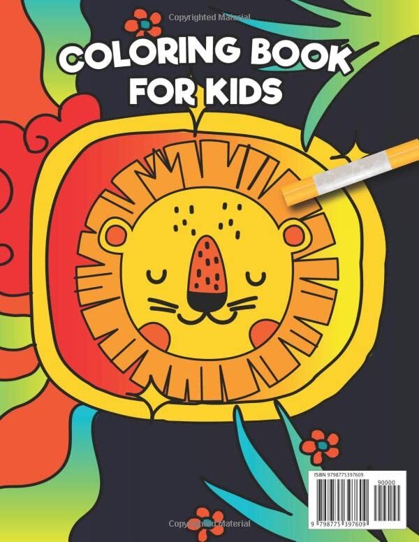 Oil Pastel Coloring Book For Kids: Amazing Oil Pastel Coloring Pages ...