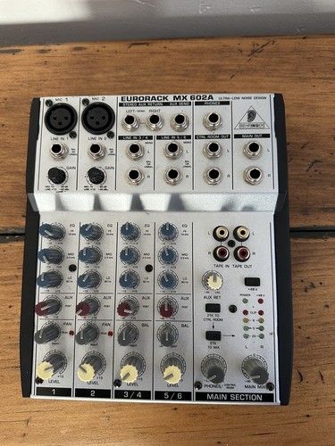 Behringer Eurorack MX 602A Ultra-low Noise Design Mixer No Power Cord ...