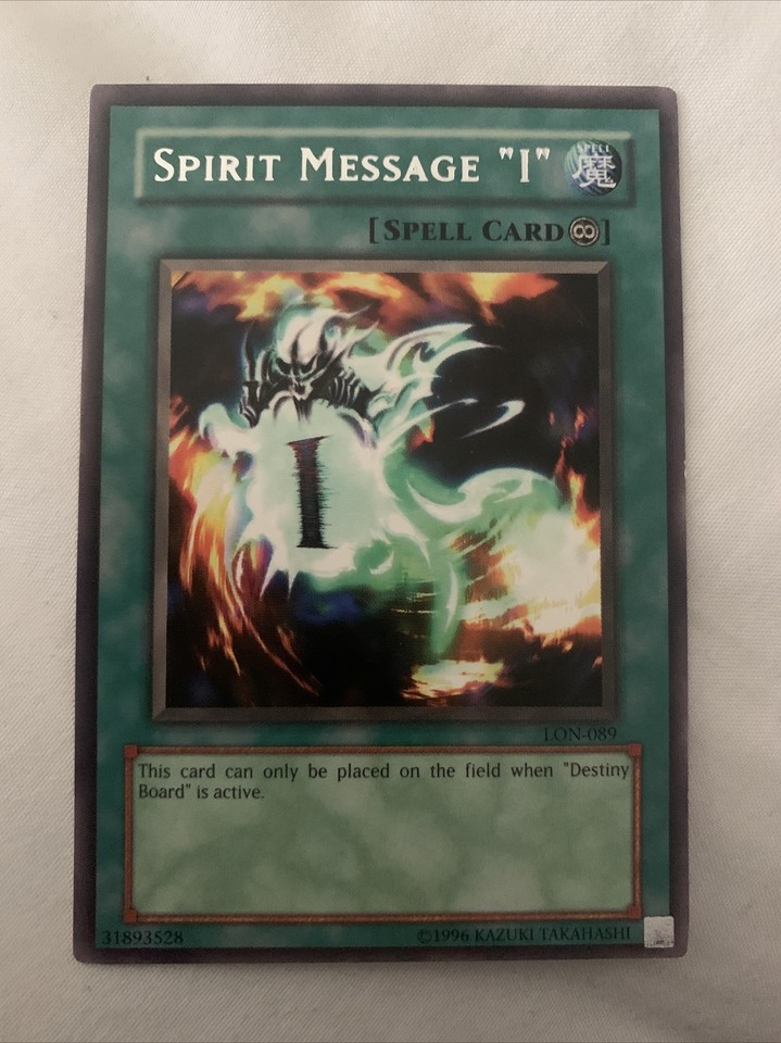 Spirit Message "I" LON Rare Destiny Board #089 Yugioh 2003 | eBay
