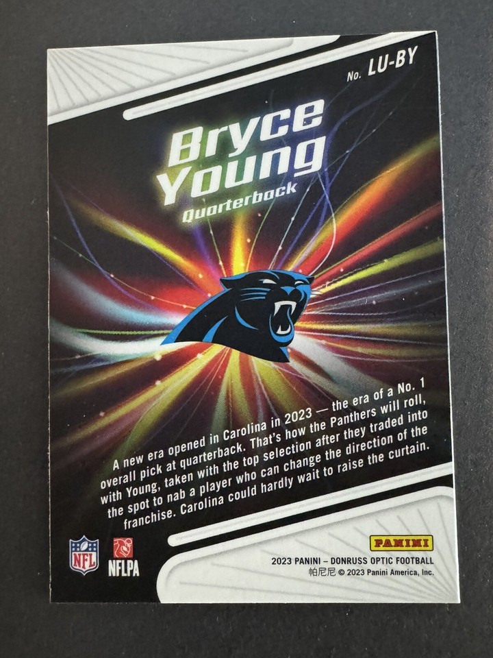Bryce Young 2023 Donruss Optic #LU-BY Light It Up! | eBay