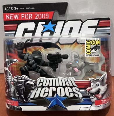SDCC Comin Con Exclusive GI Joe Combat Heroes Snake Eyes & Timber ...