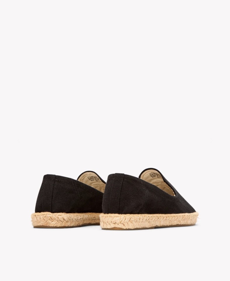 Soludos Women’s Espadrilles Black Canvas Palm Tree Platform Slip On ...