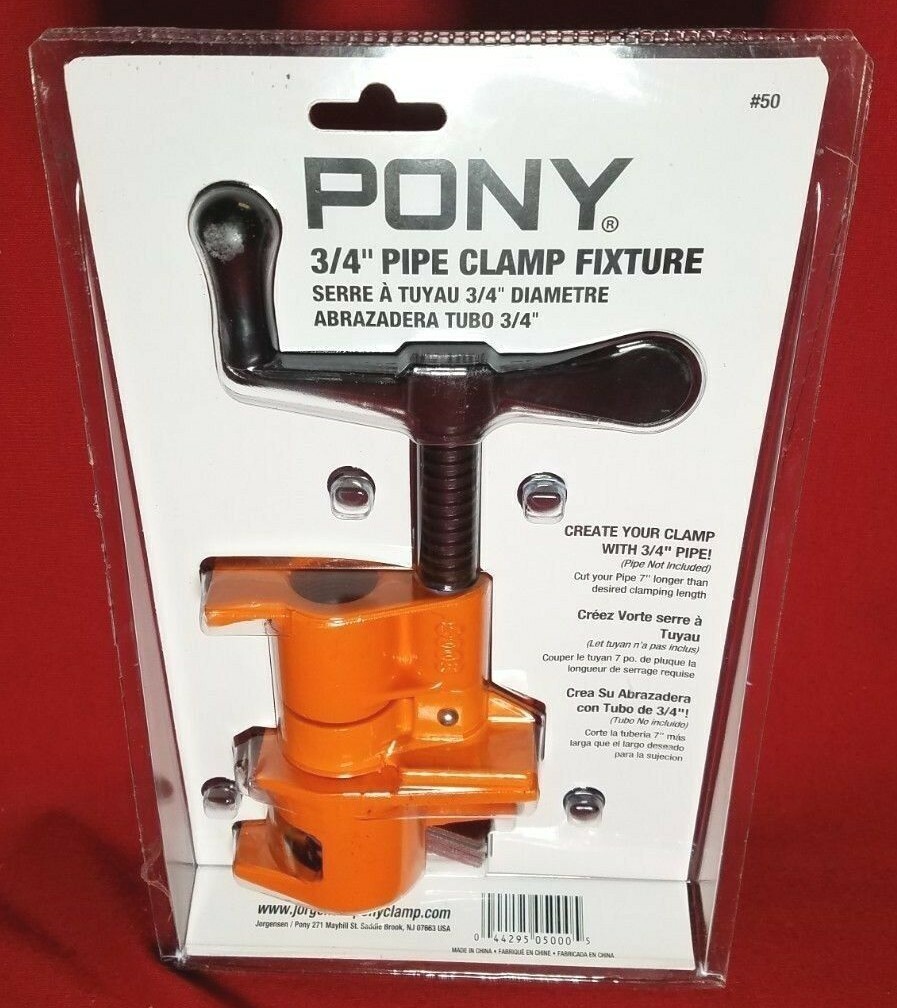 Jorgensen Pony Pipe Clamps PONY JORGENSEN Pipe Clamp Fixture For 3/4"
