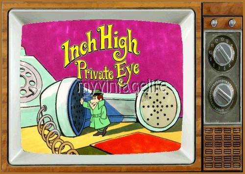 Inch High, Private Eye 2" x 3" art SATURDAY MORNING CARTOONS | eBay