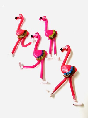 NEW 4” Rubber Bendable Flamingo Bath Tub Toy Party Favor (12 LOT) | eBay