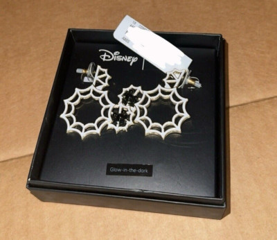Disney Baublebar Halloween Earrings Mickey Spiderweb Glow In Dark ...