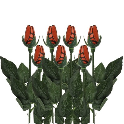 2X(Rosa da Softball Sport Rosa In Pelle Fatta A Mano Fiori Artificiali ...