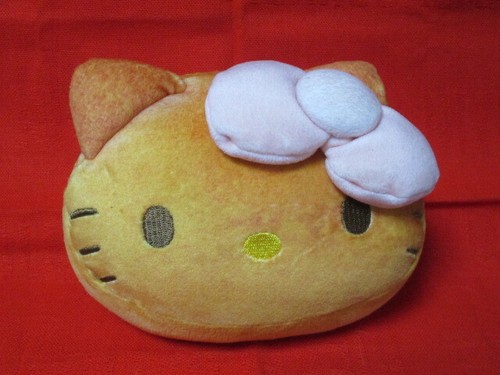 Hello Kitty Fluffy Chewy Bread Mascot Bakery Face Tanned Kitty Pink ...