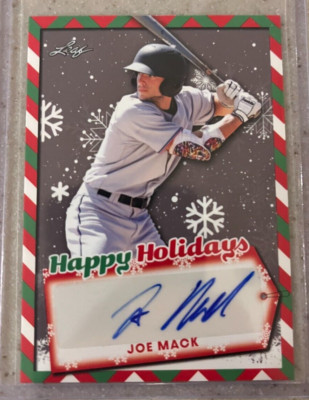 JOE MACK 2022 Happy Holidays Leaf AUTO Autograph HH-TM3 | eBay
