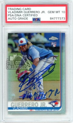 Vladimir Guerrero Jr 2019 Topps Chrome Variation Auto "Vladdy Jr" RC ...