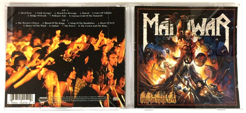 MANOWAR Hell On Stage Live AUDIO CD 2-Disc Set 1999 Heavy Metal VERY ...