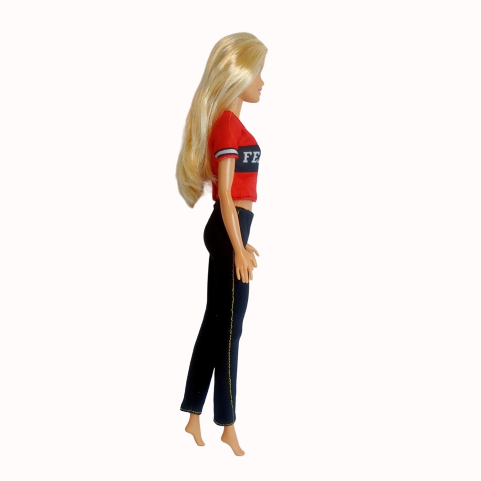 Barbie Millie Face Doll Redressed Blonde Straight Arms Flat Feet 2015 ...