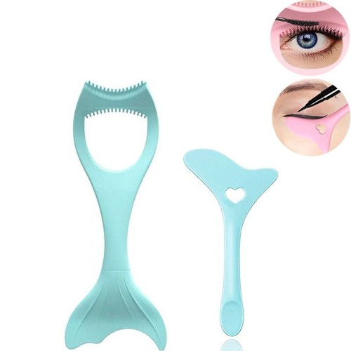 Winged Eyeliner Stencil Mascara Shield Applicator Set Silicone Guide ...