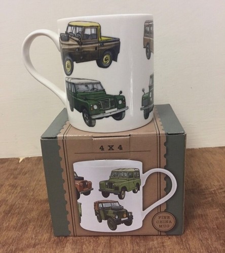 Vintage Land Rover Mug Gift Boxed l 4 x 4 Car Enthusiast Gift Idea 4x4 ...