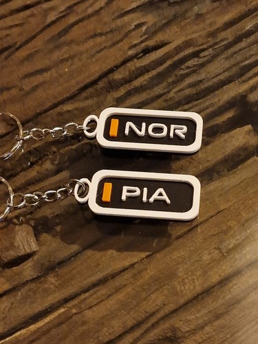 Formula 1 Keyring Customisable F1 Driver Timing Screen Name Tag ...