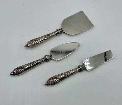 Silver Plate/Metal Cheese Set 3 Piece /j | eBay