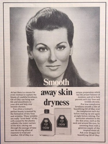 Oil of Olay Smooth Skin Pretty Model Vintage Print Ad 1970 | eBay