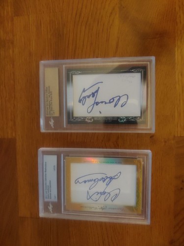 (2) Cloris Leachman signed 1 of 1 Cards | eBay