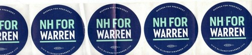POLITICS STICKERS (2020) Sen Elizabeth WARREN NH Presidential Primary ...