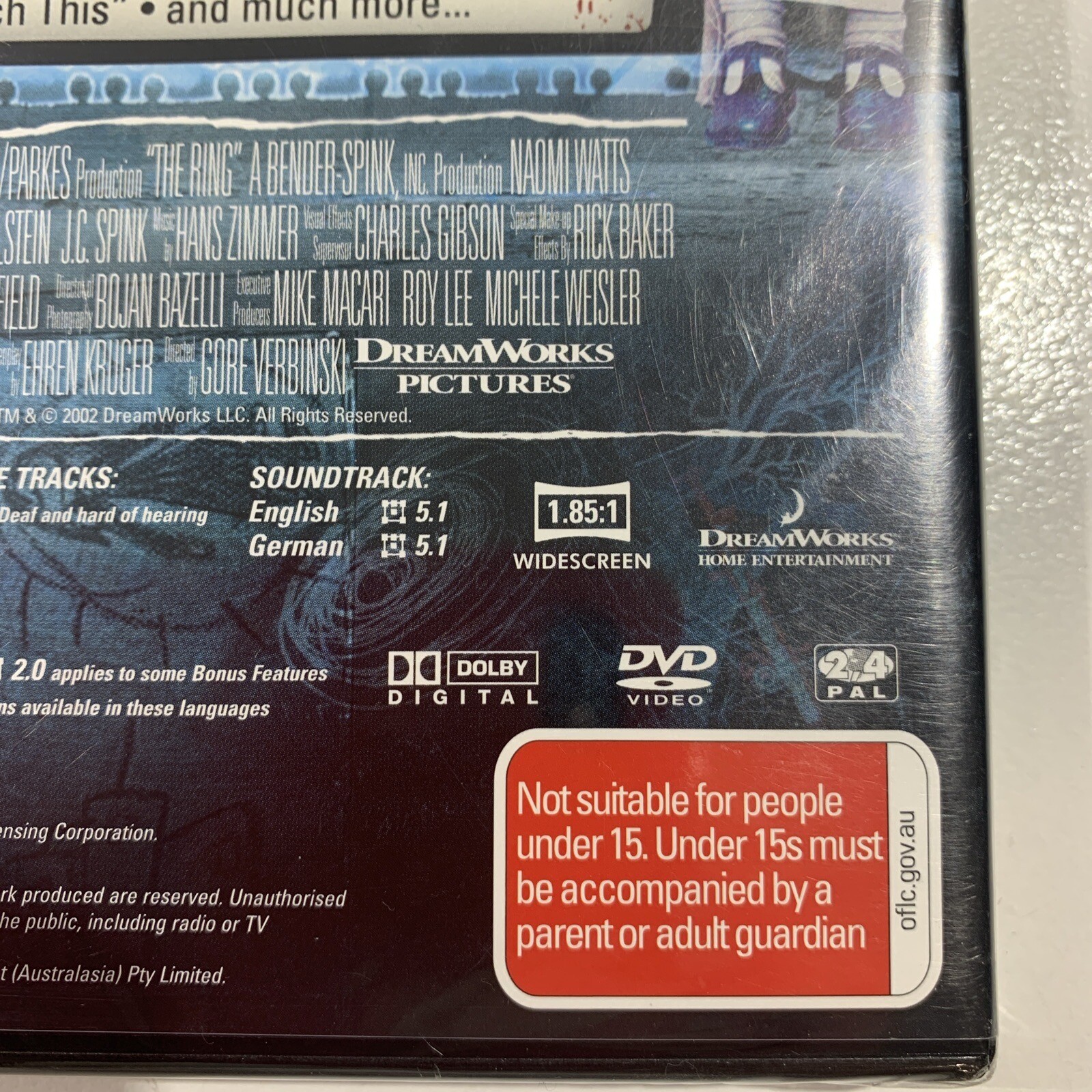 The Ring Collector's Edition DVD Starring Naomi Watts Region 4 PAL ...