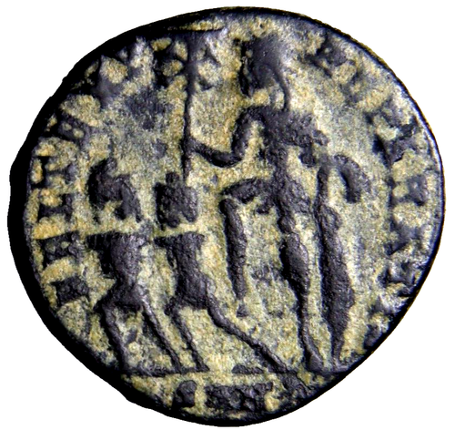 CERTIFIED Authentic Roman Coin Christogram Constantius II, 337AD ...