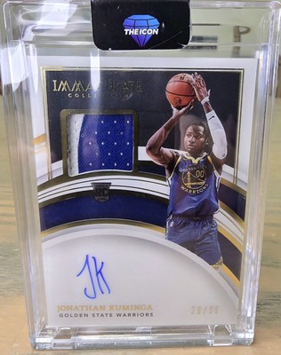 21/22 Immaculate Jonathan Kuminga RC RPA Immaculate Collection Patch ...