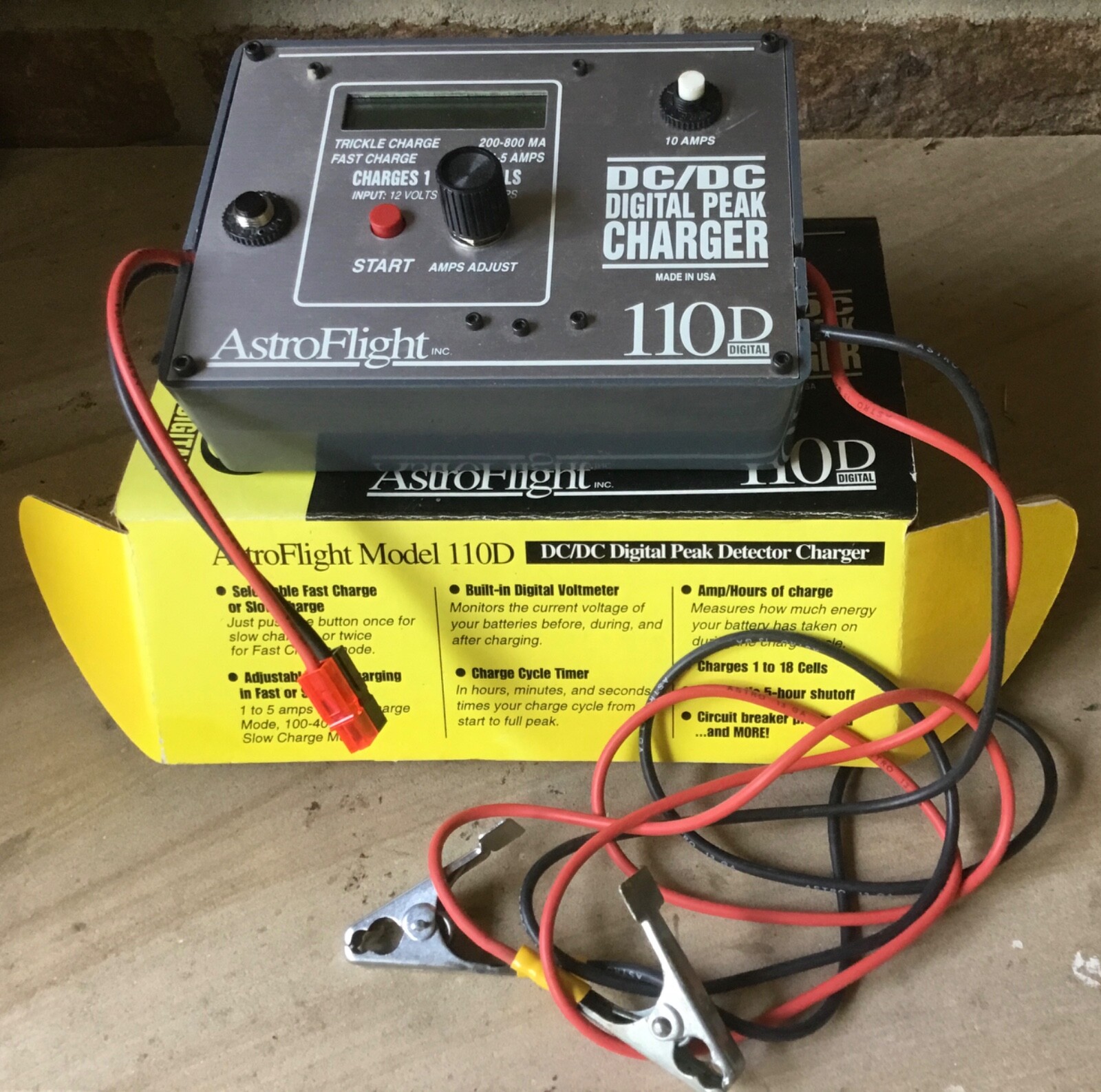 Astro Flight 110D DC/DC Digital Peak NiCd NiMh Battery Charger RC ...