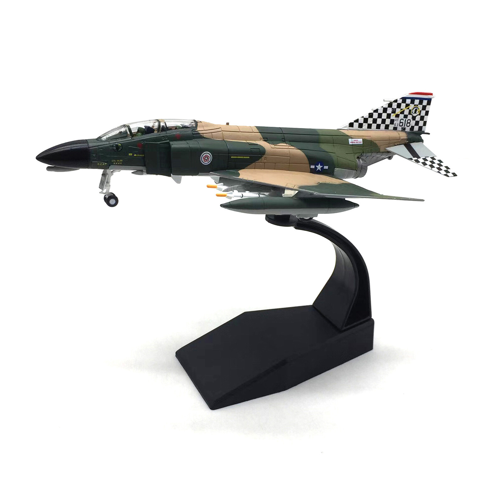 F-4C Phantom II Simulation Alloy Supersonic 1/100 Fighter Model ...