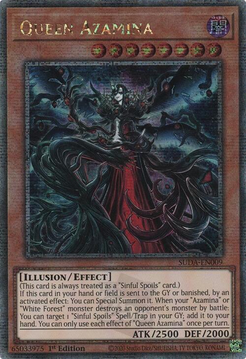 Queen Azamina (Quarter Century Secret Rare) SUDA-EN009 Supreme Darkness ...