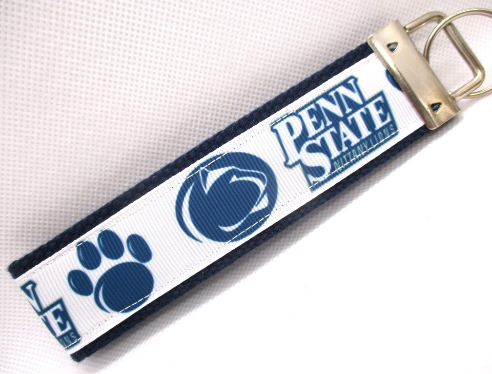 Penn State Nittany Lions Ribbon on Strong Webbing Key Fob, Wristlet ...