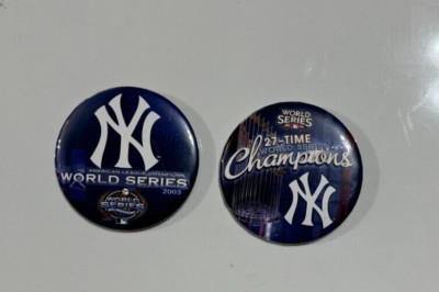 NEW YORK YANKEES WORLD SERIES CHAMP MLB BASEBALL VINTAGE PINBACK/BUTTON ...